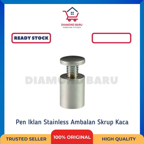Jual Pen Iklan Stainless Ambalan Skrup Kaca YFH 30mm 40mm - Kota ...