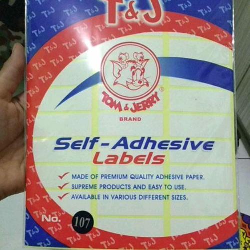 Jual LABEL NO. 107 SELF ADHESIVE LABELS / LABEL STICKER / STICKER LABEL ...