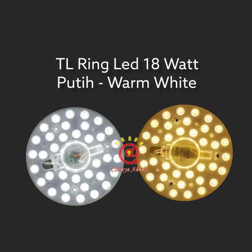 Jual Lampu TL Ring Led Bulat 18w / Lampu Module Led 18 W Putih Warm ...
