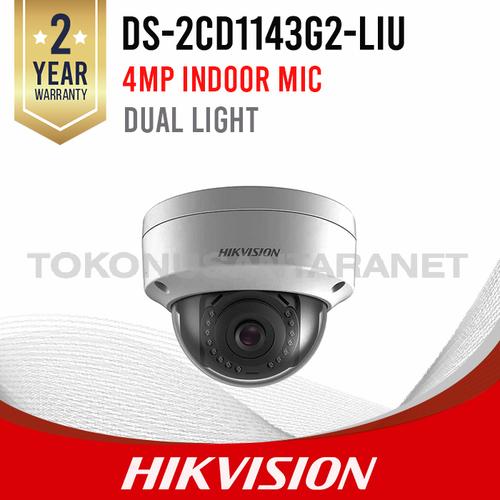 Jual DS-2CD1143G2-LIU HIKVISION IP Dome 4MP Audio Dual Light CCTV H265 - Jakarta Pusat ...