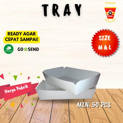 Jual Food tray Ukuran M & L Putih - M - Kota Depok - Rumah Paper Cup ...