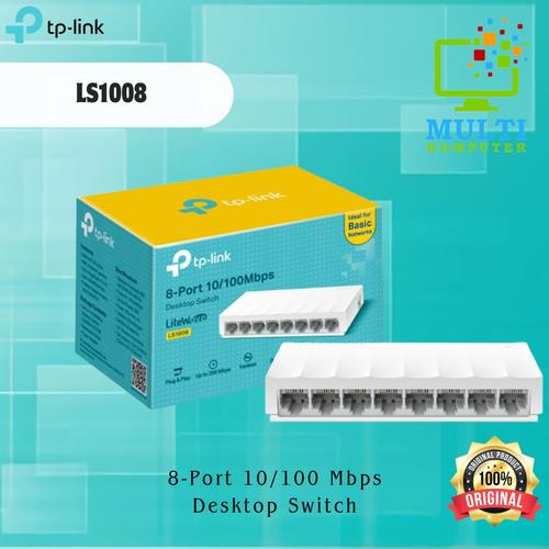 Jual TP-LINK LS1008 SWITCH HUB 8 PORT 10/100Mbps Desktop -TPLINK LS ...