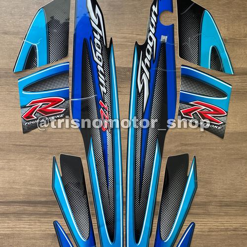 Jual STICKER STRIPING SUZUKI SHOGUN 125 R MUTIARA 2005 2006 HITAM BIRU ...