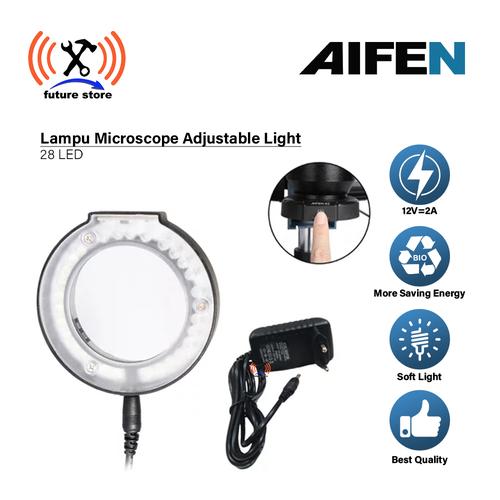 Promo AIFEN D2 Lampu Microscope Mikroskop 28 LED Adjustable Light ...