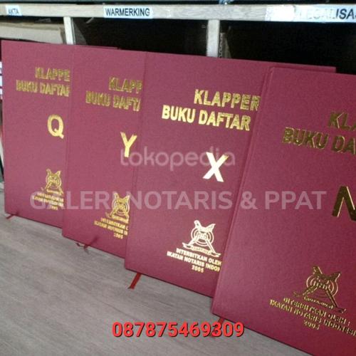Jual buku klaper daftar akta klaper abjad klaper daftar akta notaris ...