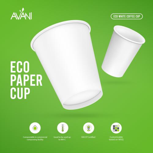 Promo Paper Cup Putih 8 oz, Gelas Ramah Lingkungan Tahan Panas - 50 ...