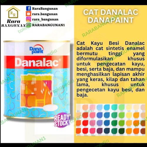 Jual Cat Minyak Danalac 0,9 Liter/ Cat Kayu/ Besi/ Baja Danalac ...