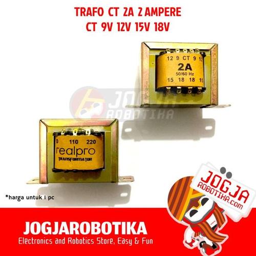 Jual Trafo 2 Ampere CT Transformator 2A 2Ampere (SKU JR) - REALPRO ...