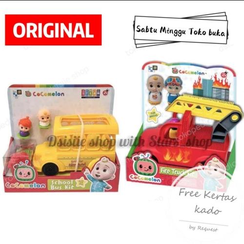 Jual Cocomelon School Bus Kit & Fire Truck Kit Original / Mainan Mobil ...