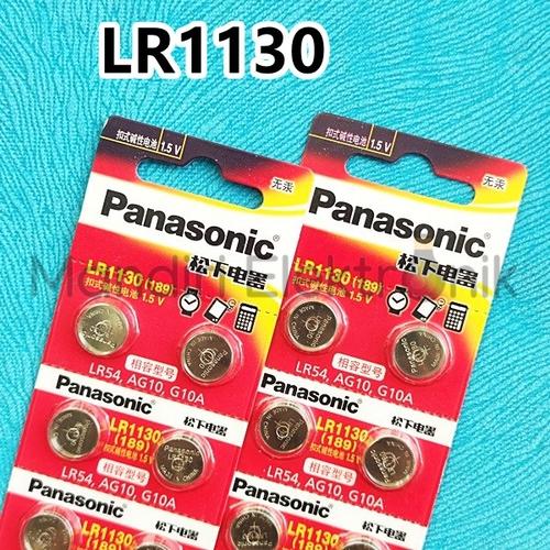 Jual Baterai Panasonic LR1130 389 AG10 LR54 Baterai Kancing Jam Kalkulator - Kab. Tangerang ...