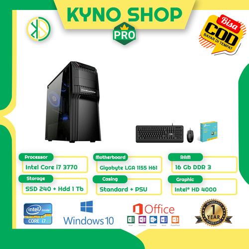 Jual Komputer PC Rakitan Office Core i7 3770 Ram 16 SSD 240 HDD 1 Tb - Jakarta Utara - Kyno Shop ...