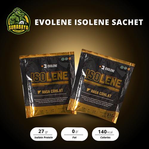 Jual EVOLENE ISOLENE 1 SACHET BPOM DAN HALAL SUSU WHEY PROTEIN ISOLATE ...