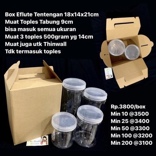 Jual Box Eflute Tentengan 18x14x21cm Muat Toples Tabung 9cm - Kota ...