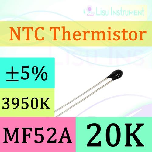 Jual Thermistor Temperature Sensor Ntc Mf52AT-103/3950 20K Ohm - 5% ...