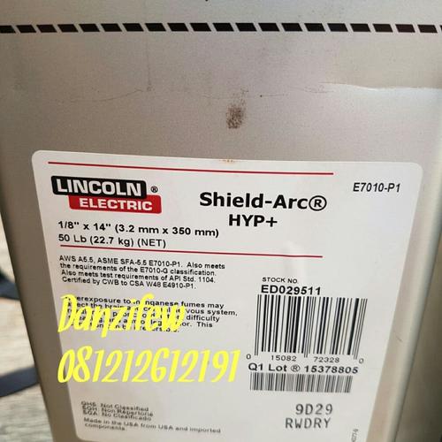 Jual LINCOLN USA Welding Electrode 4.0 mm - Kawat Las AWS A5.5 HYP ...
