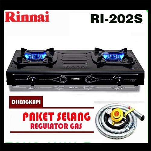 Promo KOMPOR GAS RINNAI 2 TUNGKU RI202S - Body Teflon Sun Burner ...