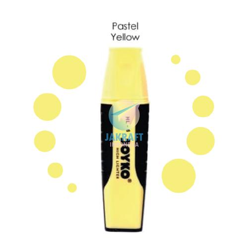 Promo Highlighter Marker JOYKO HL-6 Warna Kuning Yellow Pastel ...