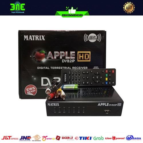Jual Matrix Apple HD DVB2IP Black DVB-T2 Set Top Box TV Digital UHF ...