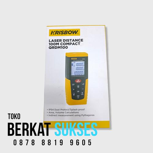 Jual Laser Distance Meter Krisbow Meteran Laser 100 Meter 10106768 ...