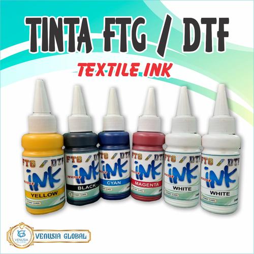 Jual Tinta DTF Printer Dekstop | DTF ink C M Y K WHITE | isi 100ml ...