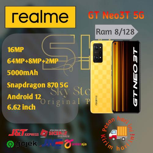 Jual Realme GT Neo 3T Ram 8/128GB Garansi Resmi 100% Original - Kuning - Kota Surabaya ...