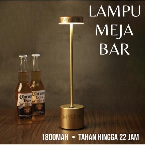 Jual Lampu Meja Bar Table Lamp Led Cafe Resto Nordic Gold Minimalis ...