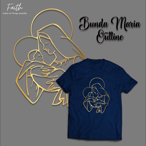 Jual Kaos Bunda Maria Outline keren unik - Putih, XXXL - Jakarta Timur ...