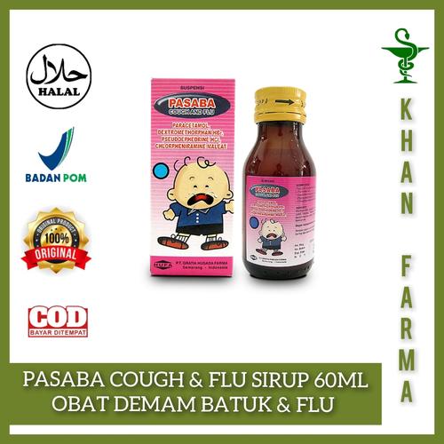 Jual pasaba cough and flu sirup 60ml obat batuk demam dan flu anak ...