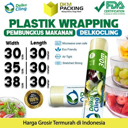 Jual Plastik Cling Wrap 30m Food Wrapping Pembungkus Makanan DELKO ...