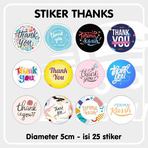 Promo STIKER THANKS - STIKER HAMPERS - STICKER THANKS - SLB-14 - Kota ...