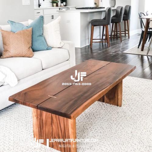 Jual Meja sofa tamu coffe table trembesi join kupu kupu - Kab. Jepara ...