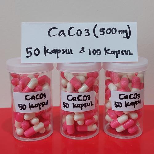 Jual caco3 kalsium karbonat / calcium carbonat 50 kapsul & 100 kapsul ...