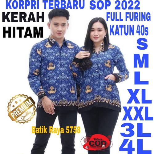 Jual BAJU SERAGAM BATIK KORPRI TERBARU 2022 - PRIA NON FURING, XXL - Kab. Pekalongan - Batik ...