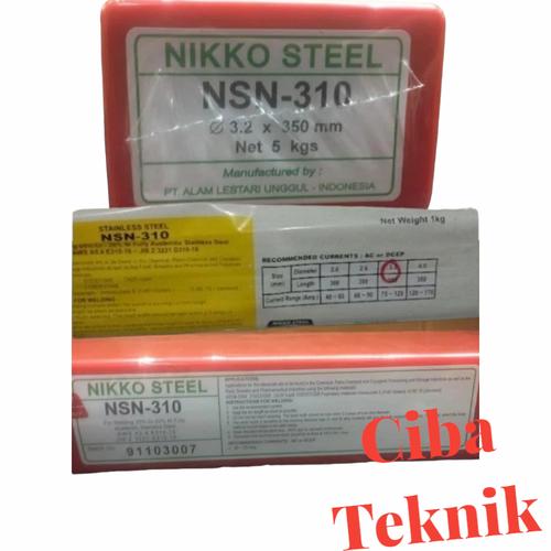 Jual KAWAT LAS STAINLESS NSN 310 2,6 3,2 4,0 Nikko Steel 2.6 3.2 4.0 ...