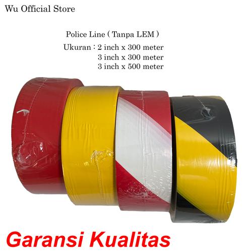 Jual Police Line / Garis Polisi Safety Line 2 inch x 300 meter kuning ...