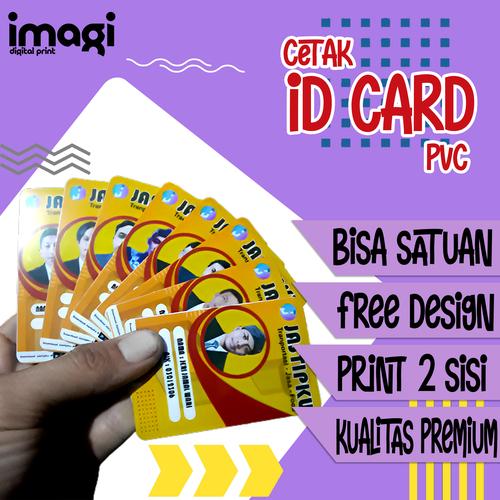 Jual Cetak id card / identitas bahan pvc satuan / beli banyak lebih ...
