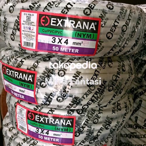 Jual Kabel Listrik EXTRANA NYM 3x4mm Per Roll 50 Meter 3 x 4 Kawat 4mm ...