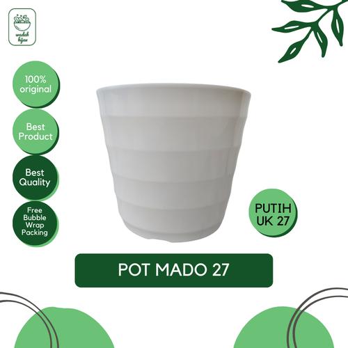 Jual pot mado 27 putih / pot bunga / pot tanaman / tanaman hias - BIRU ...