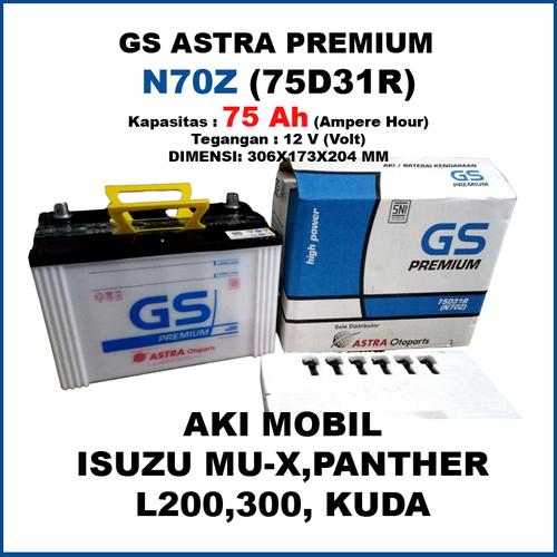 Jual AKI GS ASTRA N70Z 75 amper tipe Premium.PANTHER,MUX,CAPTIVA DIESEL ...