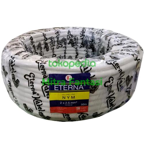 Jual Kabel Listrik ETERNA NYM 2x2,5 Per Roll 50 Meter 2x2.5 Kawat 2x2.5mm - Kota Pontianak ...