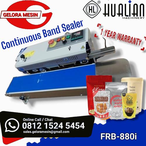 Jual Mesin Continuous Band Sealer Segel Plastik FRB-880i HUALIAN ...