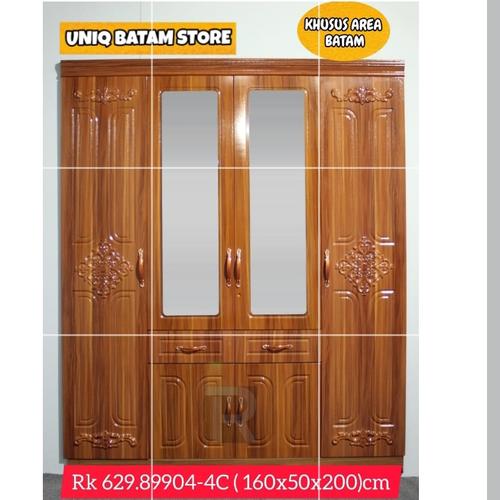 Jual LEMARI PAKAIAN BAJU KAYU 4 PINTU SIGNORE MOTIF WOOD2 [ BATAM ...