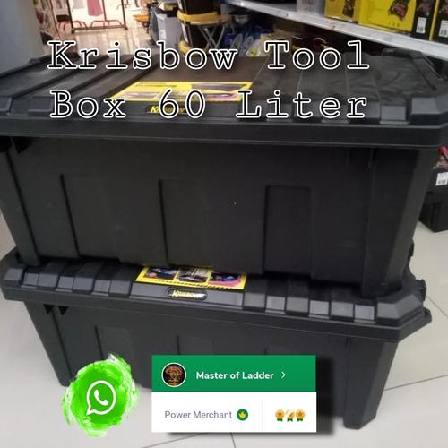 Jual Tool Box 60 Liter/Kotak Perkakas Krisbow Heavy Duty/Storage Box ...