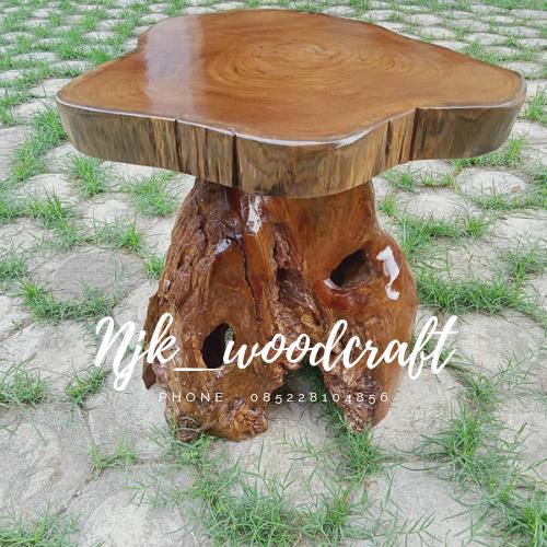 Jual meja teras minimalis/meja akar jati/meja sudut/meja kopi murah ...