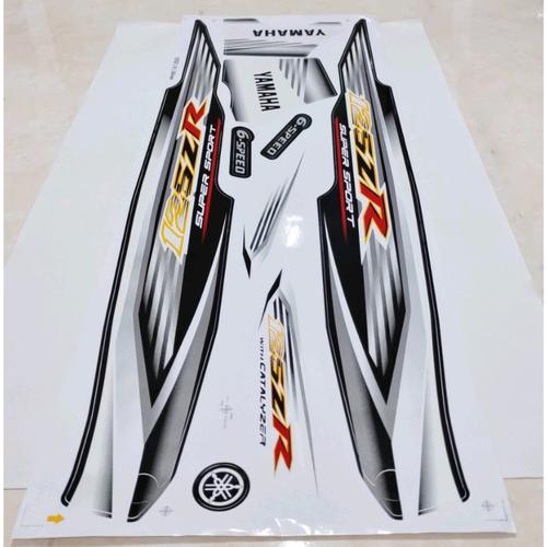 Jual Yamaha Stiker Striping Body 125Z & 125ZR Warna Silver Kode 125Z 8 ...
