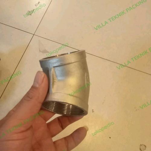 Jual Elbow 45°Derajat SS304 / Knee Elbow Stainless SS304 Drat 1" inch - Jakarta Barat - VILLA ...