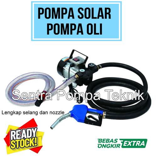 Jual Pompa Solar Pompa Sedot Oli AC 220V 60LPM Lengkap Selang dan ...
