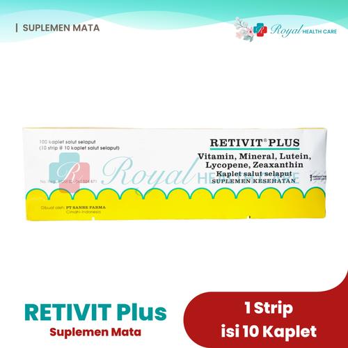 Promo RETIVIT PLUS STRIP 10 KAPLET Memelihara Kesehatan Fungsi Mata ...