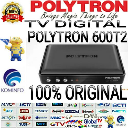 Jual Polytron DVB-T2 PDV 600T2 Set Top Box - POLYTRON 709, STB+RCA+HDMI ...