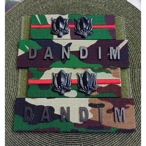 Jual PANGKAT TOPI PDL LETKOL + PAPAN NAMA LOGAM COSTUM - PANGKAT TOPI ...